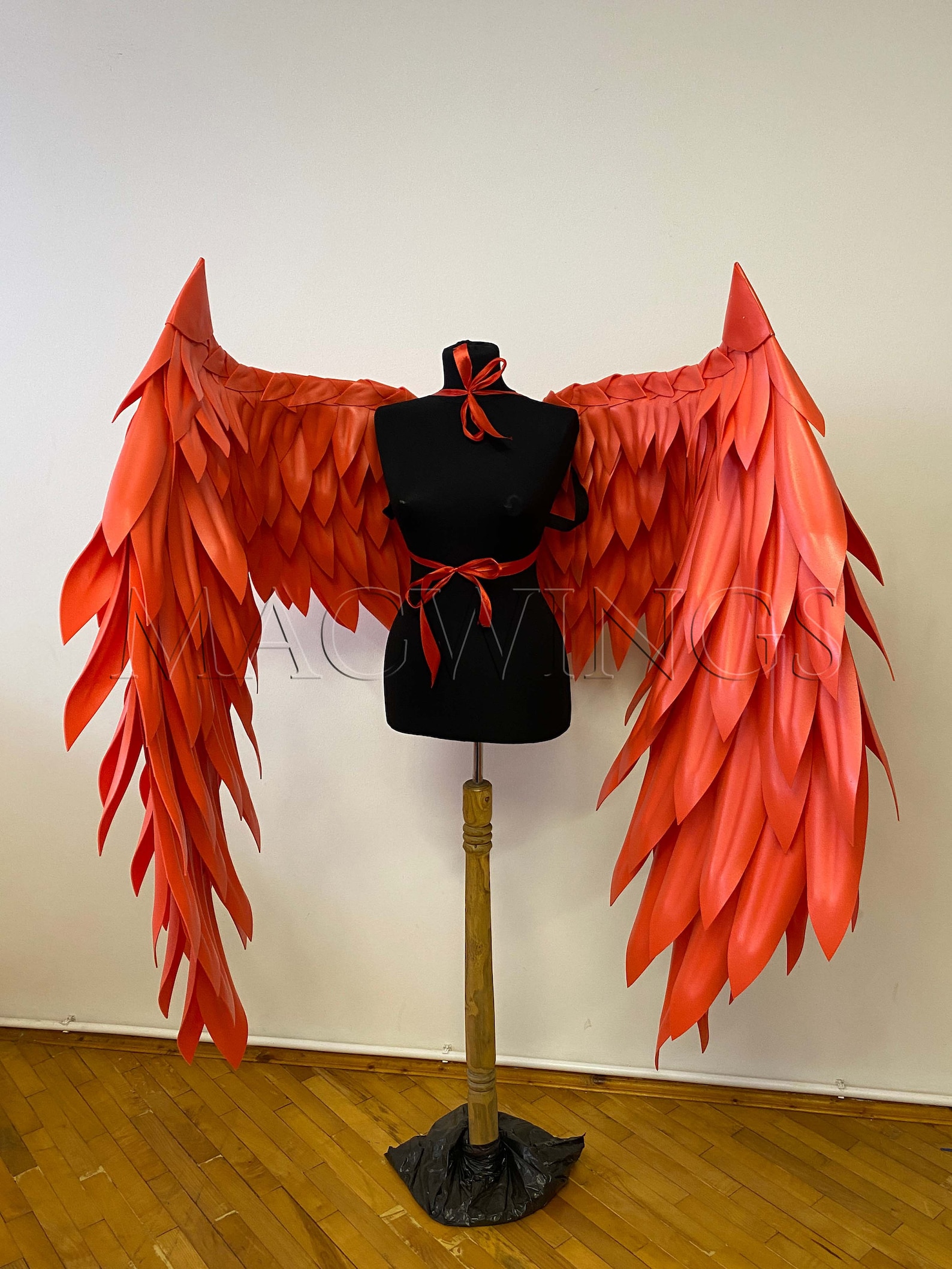 Red Wings Demon Wings Devil Costume Fallen Angel Lucifer - Etsy