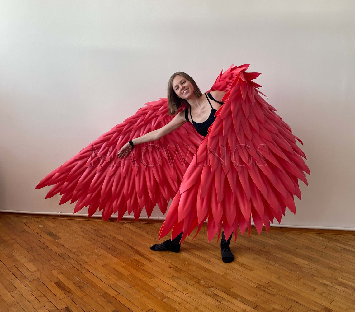 Movable Black Wings Devil Wings Fallen Angel Costume - Etsy