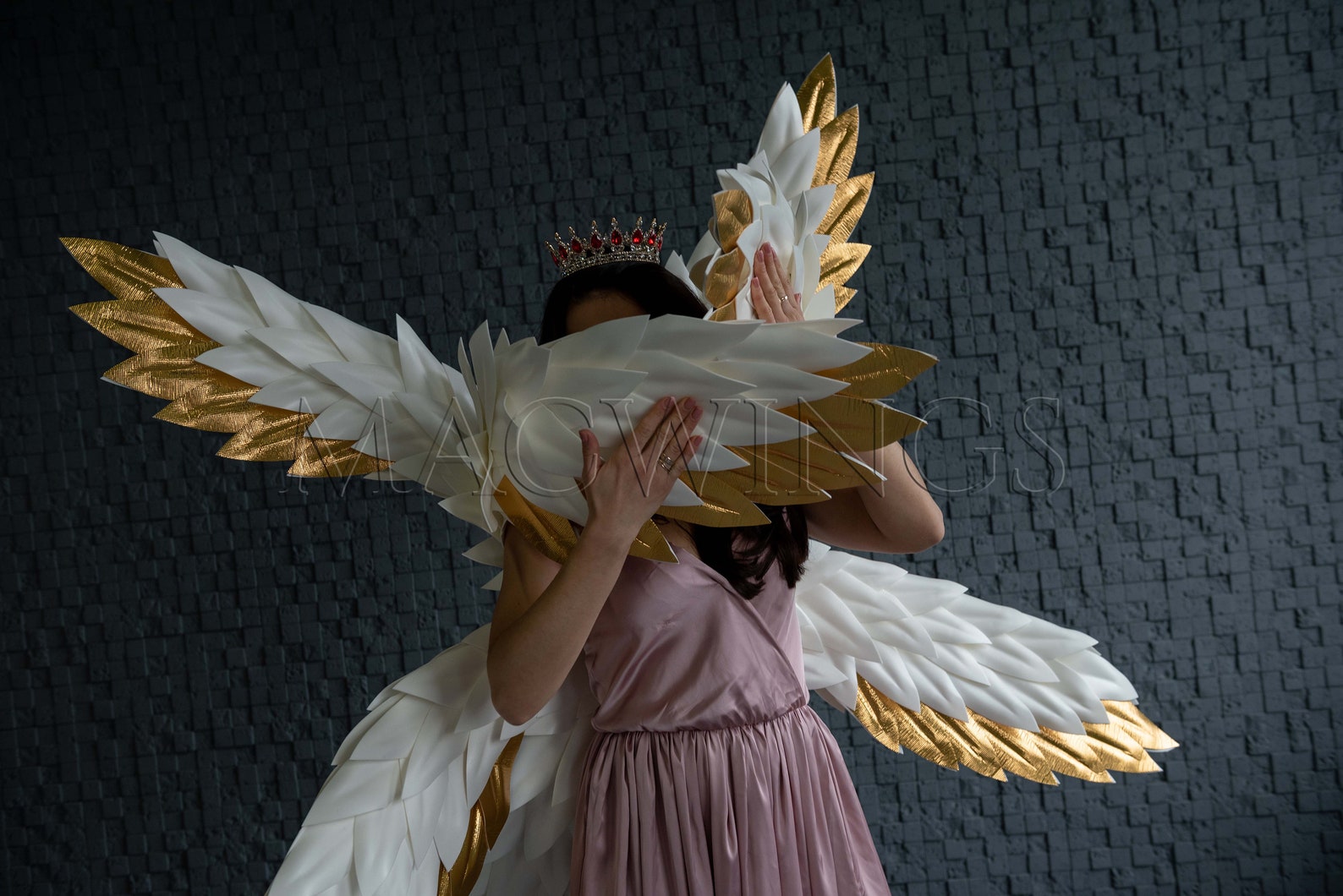 Quadruple Wings Costume White Wings Cosplay White Wings Gold - Etsy