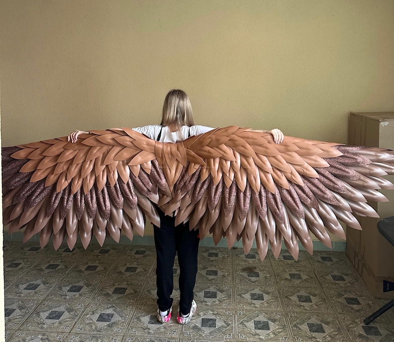 Brown Eagle Wings, Large Movable Bird Wings for Adult Cosplay, Dance ...