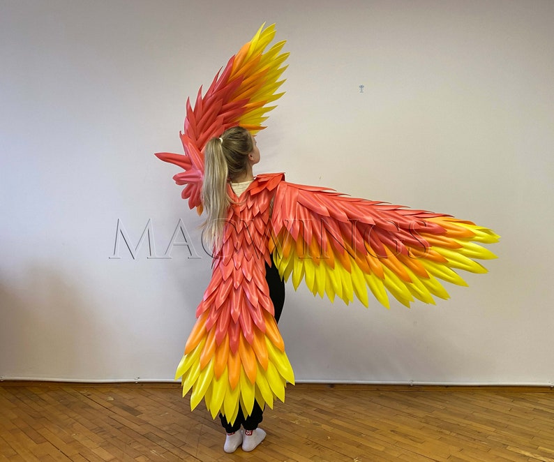 Phoenix Costume Fire Bird Wings Cosplay Wings for Arms Arm - Etsy