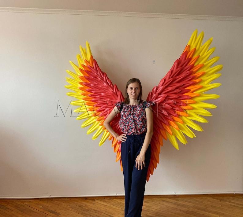 Wings of Fire Red Wings for Cosplay Costume Phoenix Cosplay - Etsy