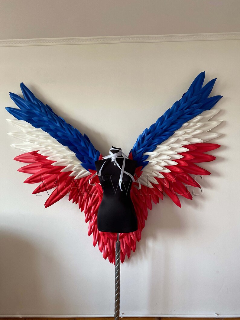 US Flag Colors Wings Adult Wings Cosplay Costume United - Etsy
