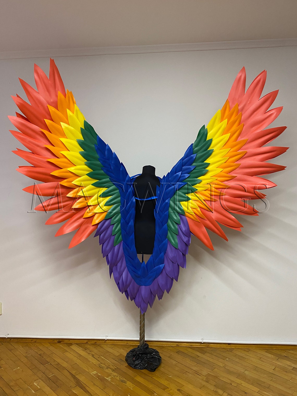 Giant Rainbow Wings for Adults, Movable Pride Festival Costume, Large ...