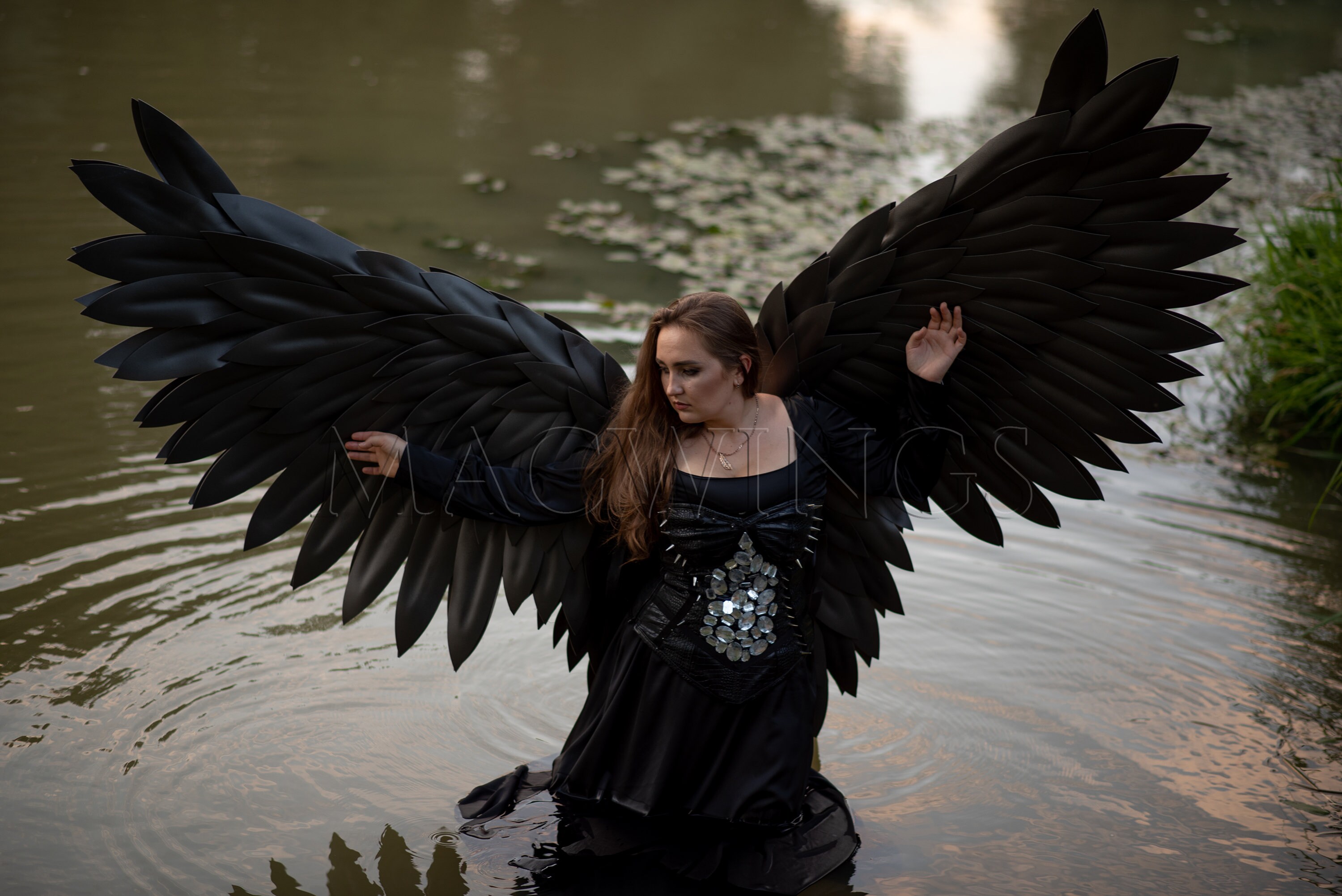 Extra large wings White angel wings Black wings Giant | Etsy