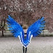 Bluejay Wings Extra Large Blue Angel Wings Dark Blue Color - Etsy