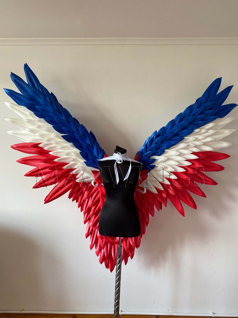 US Flag Colors Wings Adult Wings Cosplay Costume United - Etsy