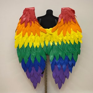 Rainbow Wings, Carnival Costume, Colorful Wings, Halloween Costume ...