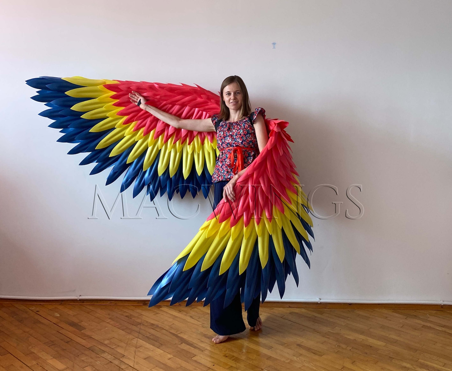 Parrot Wings Costume, Macaw Costume, Movable Wings for Dance, Bird ...