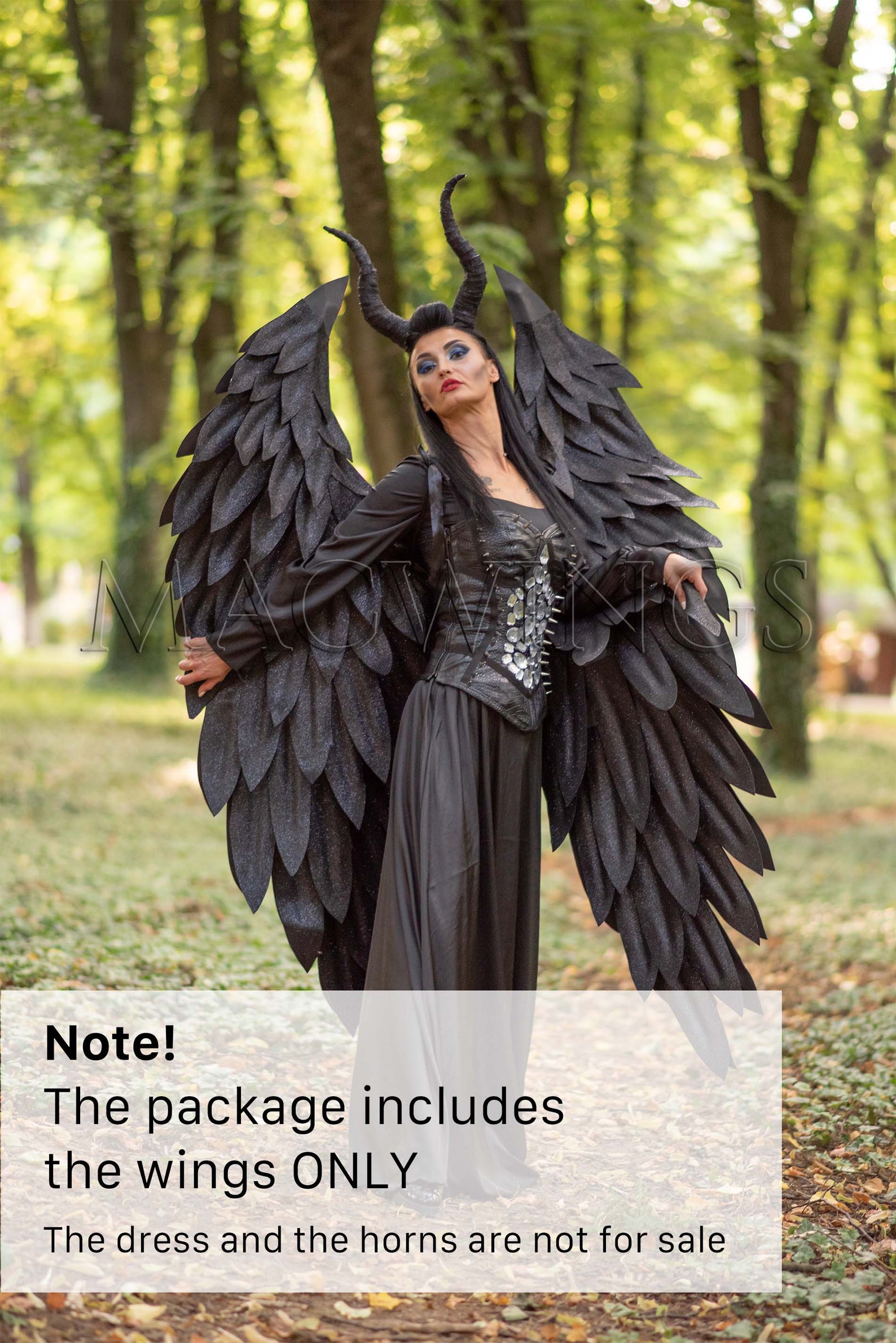 Witch Cosplay Costume, Black Wings, Devil Wings, Black Angel, Dark ...
