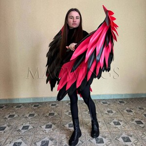 Red Demon Wings, Devil Costume, Black Fallen Angel, Lucifer Wings ...