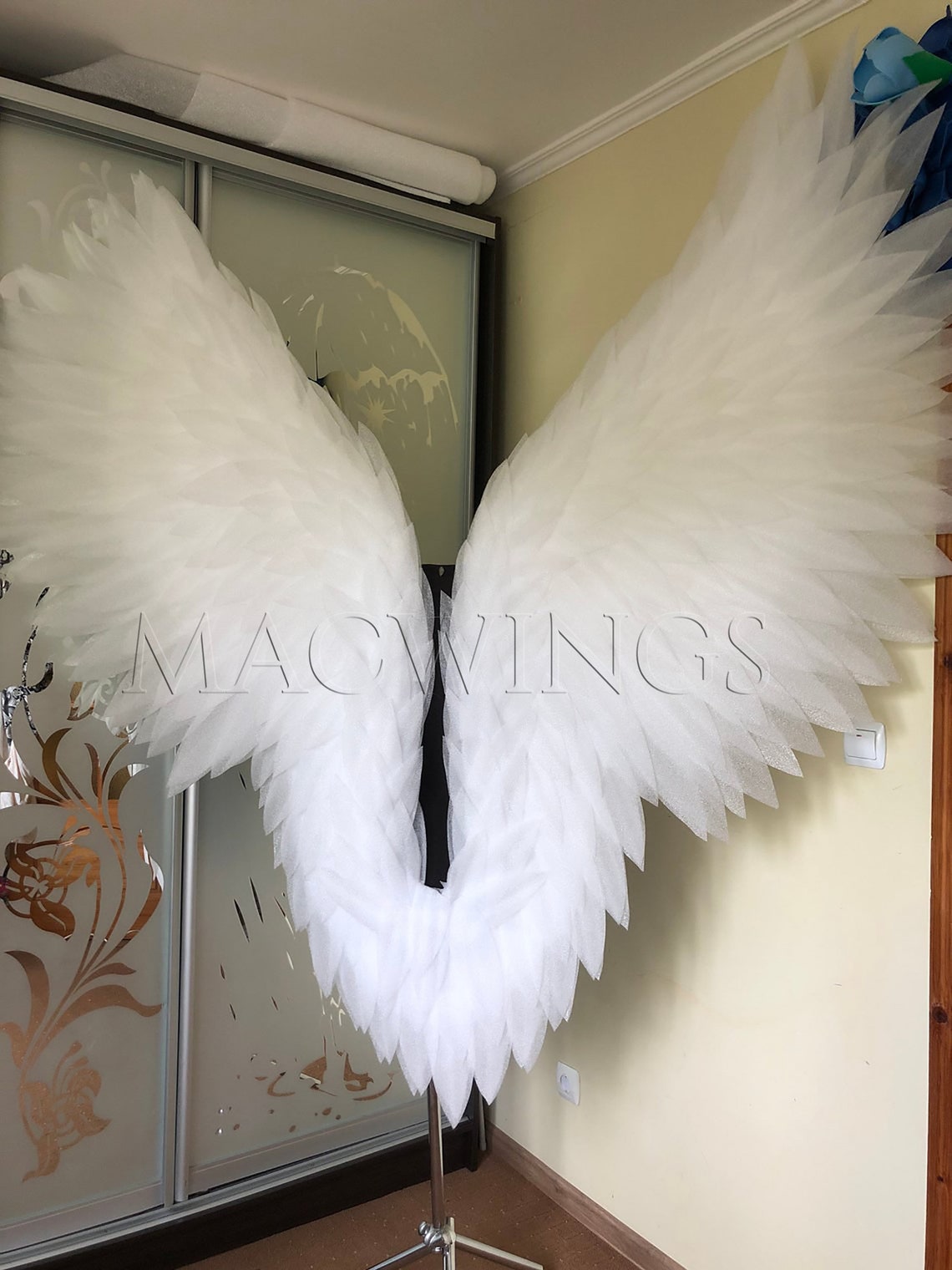 Extra large wings White angel wings Black wings Giant | Etsy