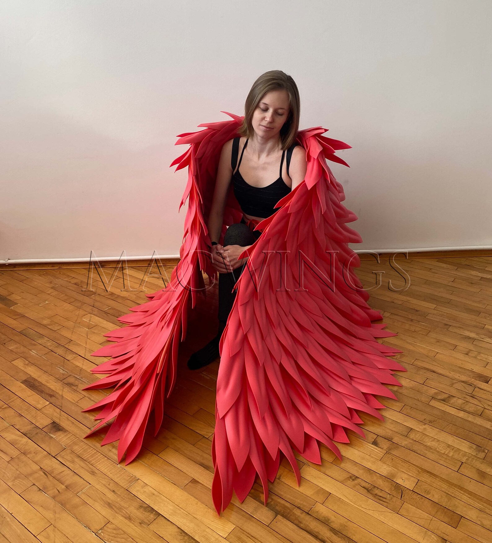 Movable Black Wings Devil Wings Fallen Angel Costume - Etsy