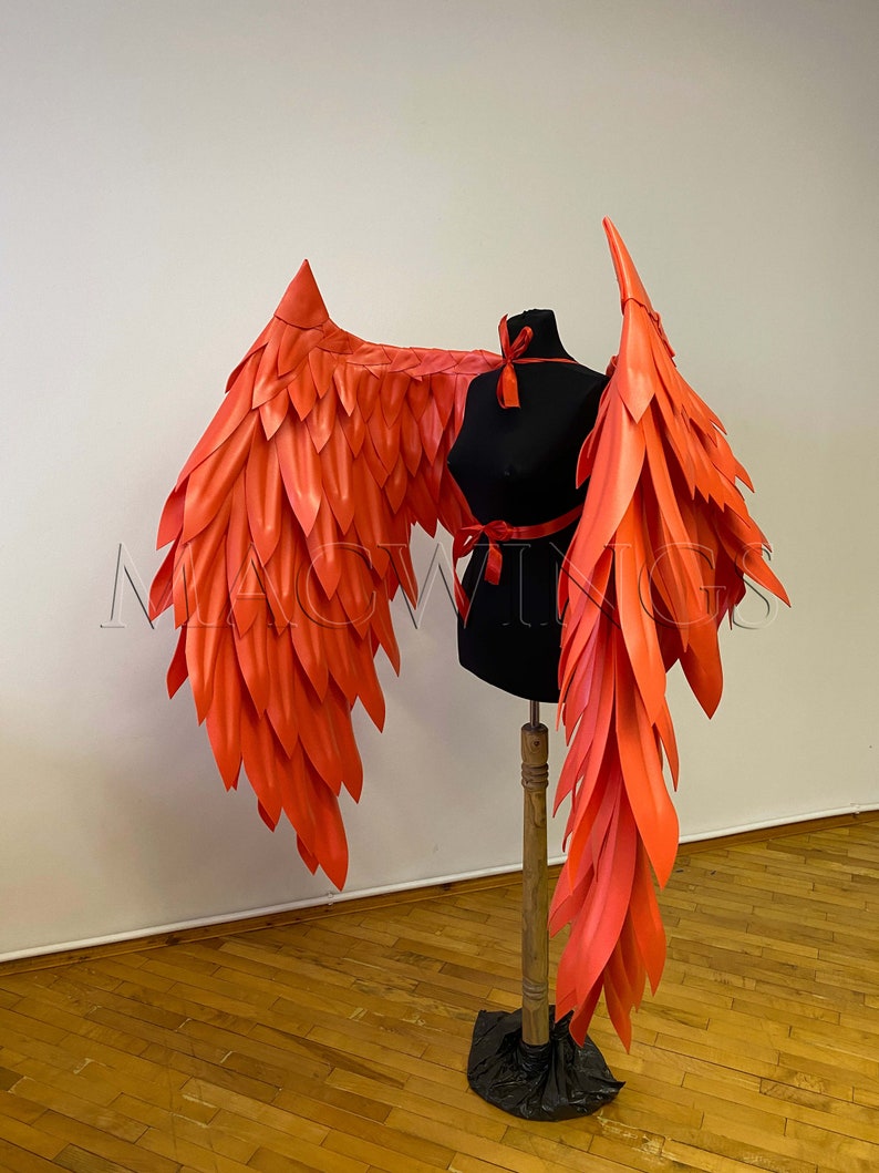 Red Wings Demon Wings Devil Costume Fallen Angel Lucifer - Etsy
