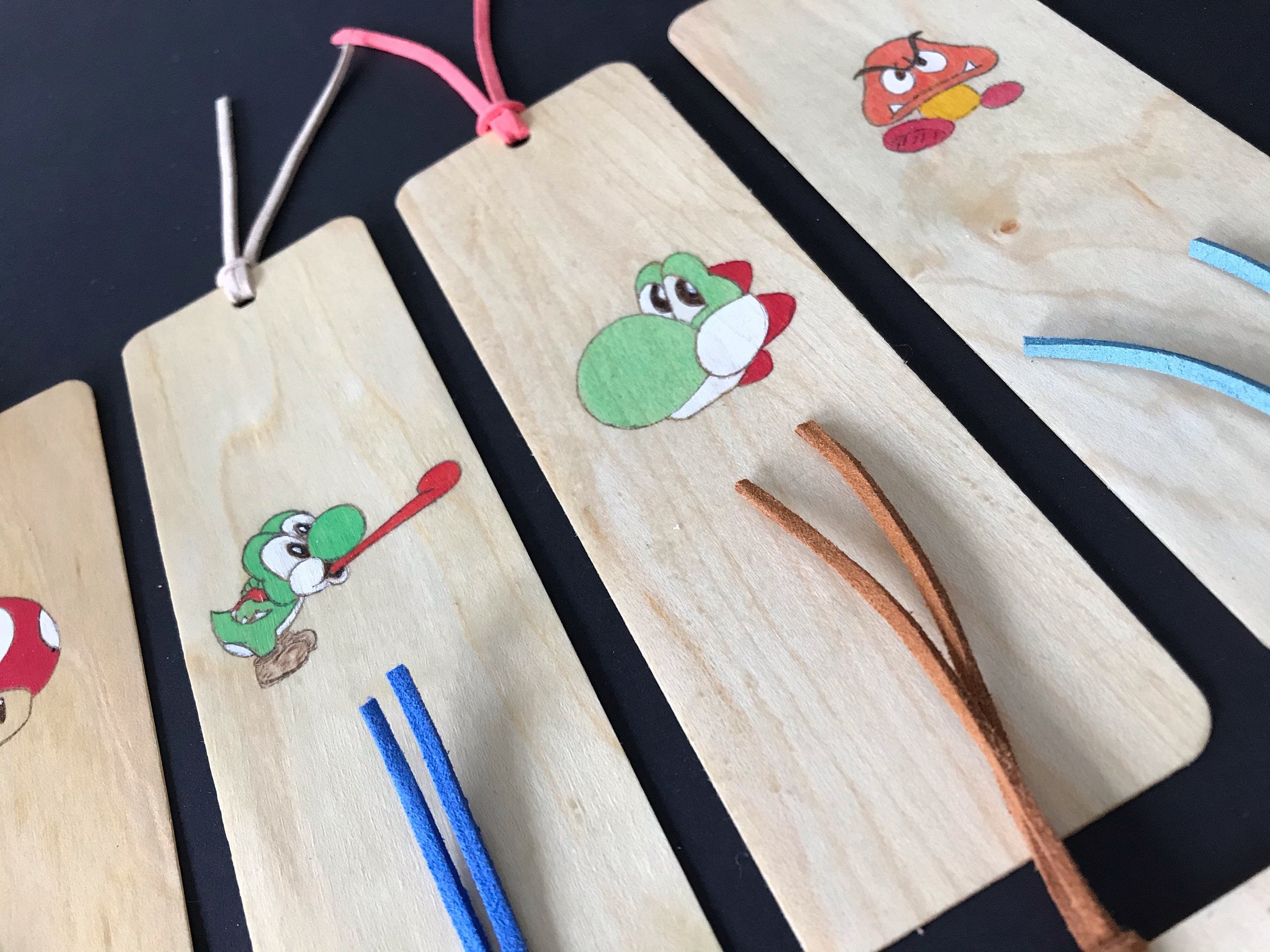 Classic Video Game Bookmarks Handmade Burned Wood Bookmark - Etsy