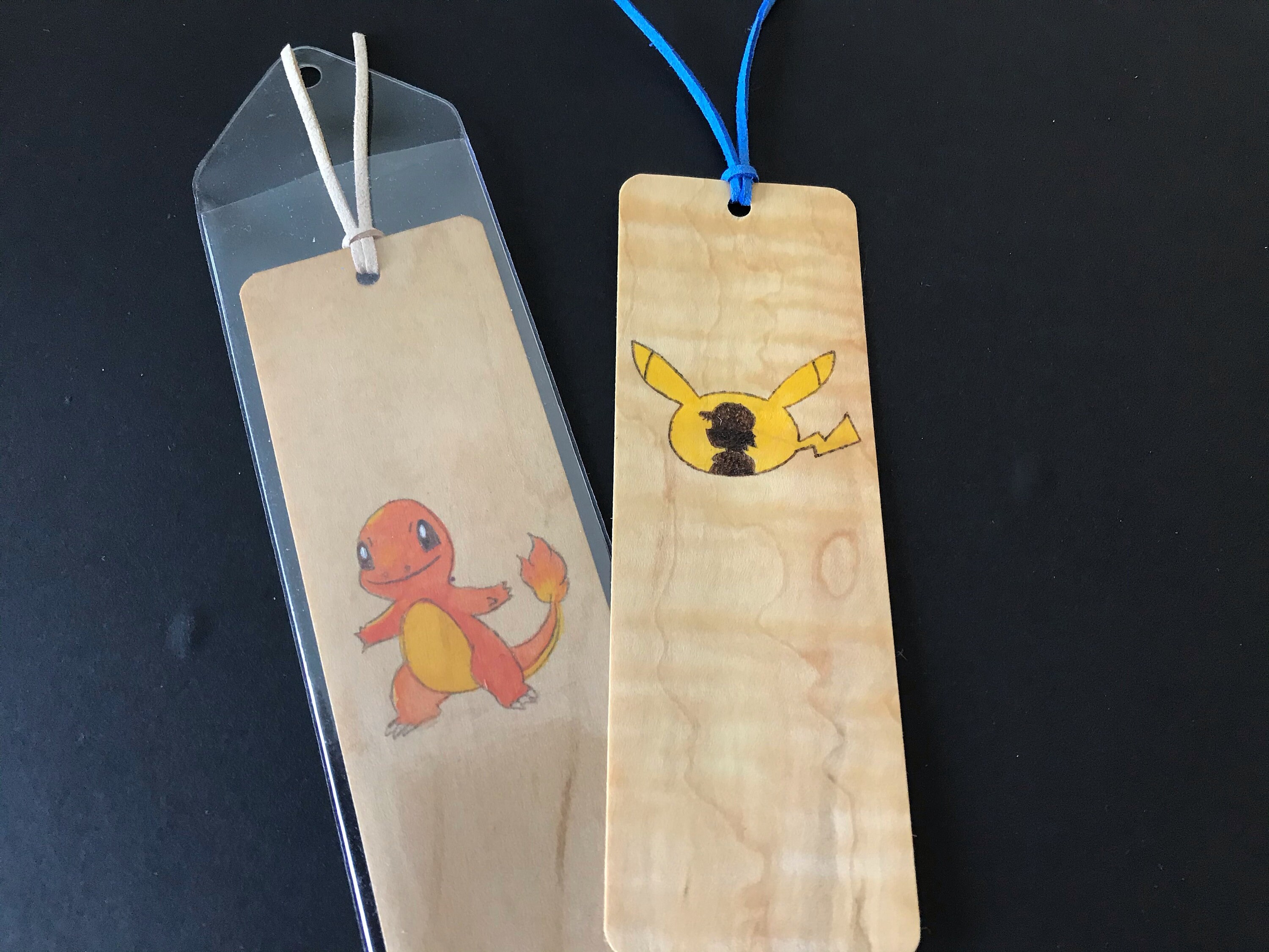 Pokemon Bookmark Handmade Burned Wood Bookmark Pikachu - Etsy Ireland