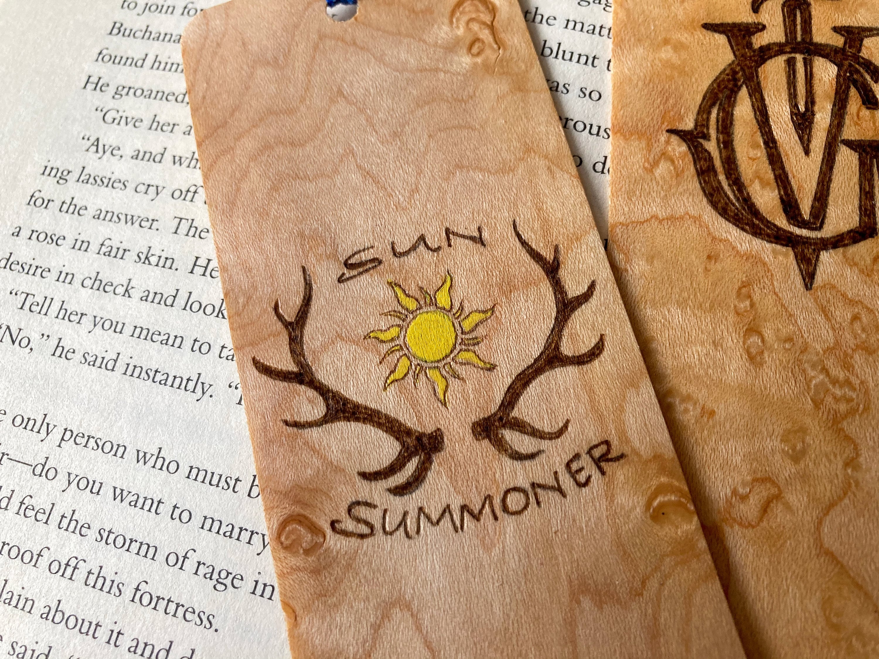 Shadow and Bone Bookmarks Handmade Wood Bookmark | Etsy