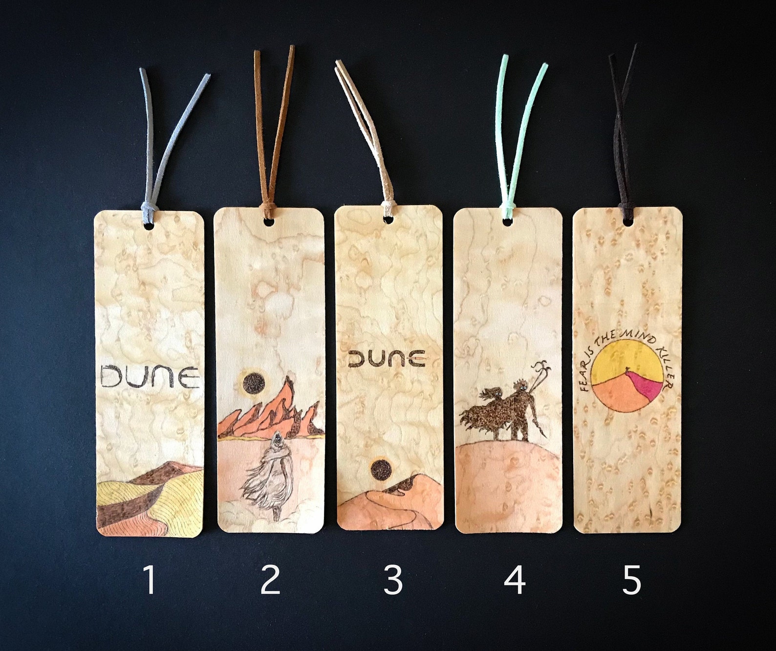 Dune Bookmarks Handmade Wood Bookmark Dune Books Dune - Etsy