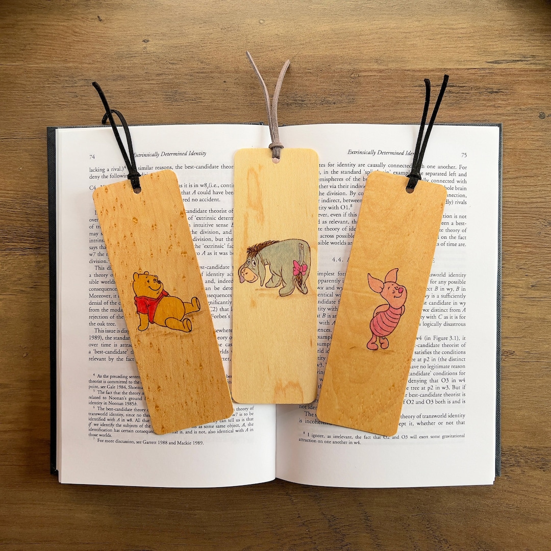 Winnie the Pooh Bookmark | Pooh Bear | Eeyore | Piglet | Handmade ...