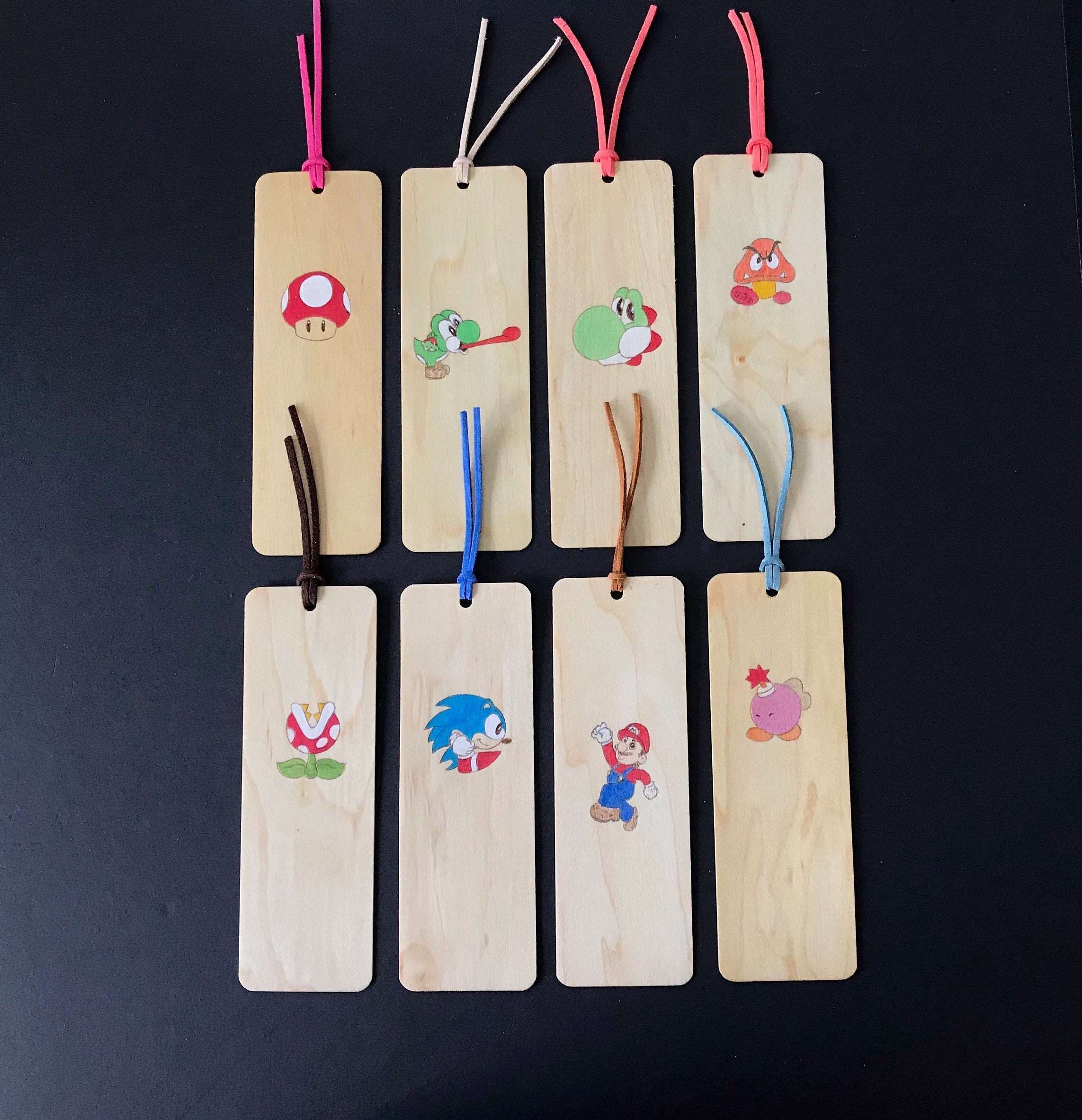 Classic Video Game Bookmarks Handmade Burned Wood Bookmark - Etsy