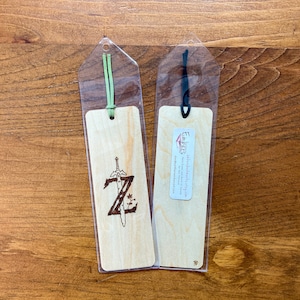 Legend of Zelda Bookmarks | Handmade Burnt Wood Bookmark | Breath of ...
