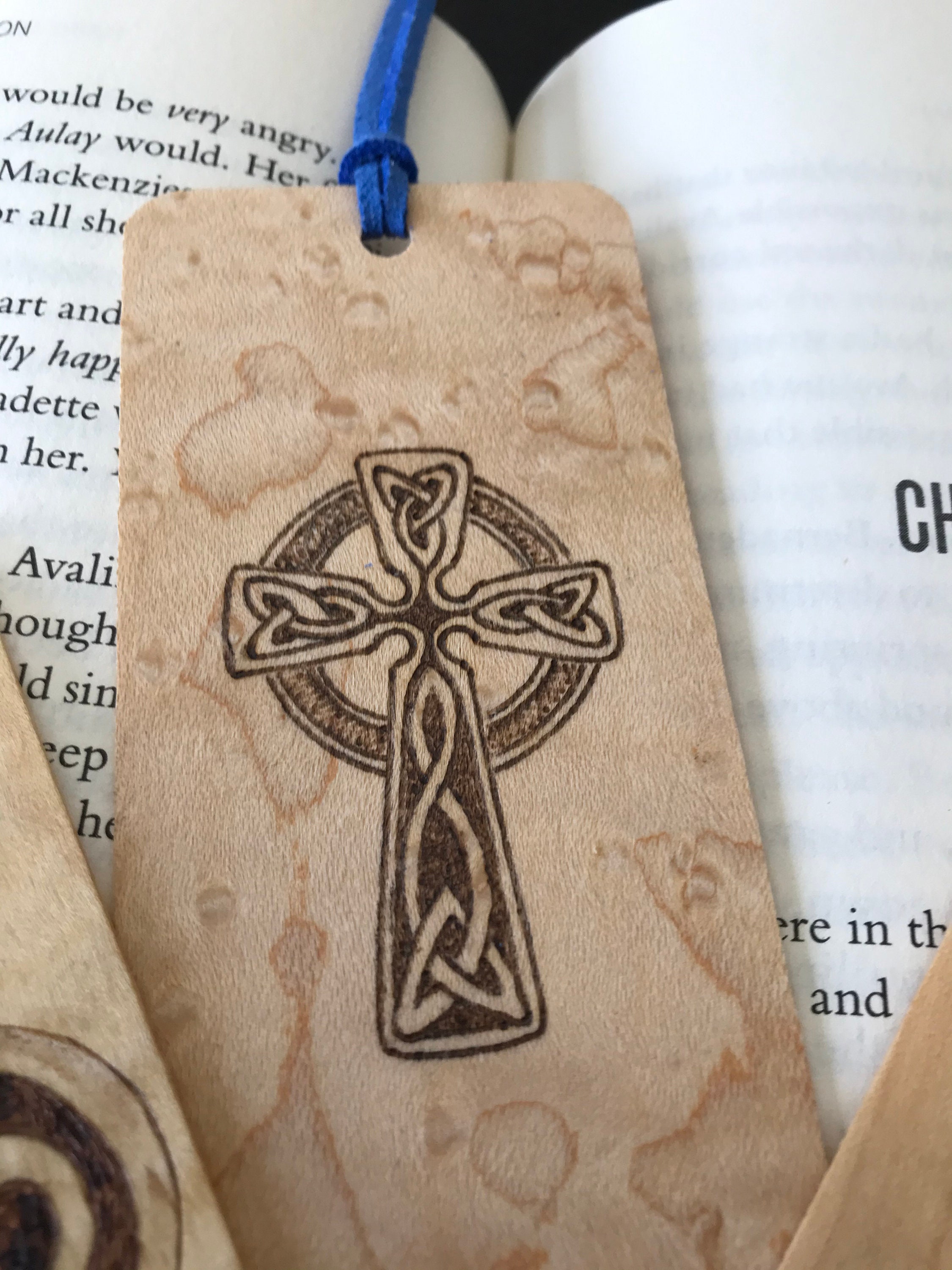 Celtic Design Bookmarks Handmade wood bookmark Celtic | Etsy
