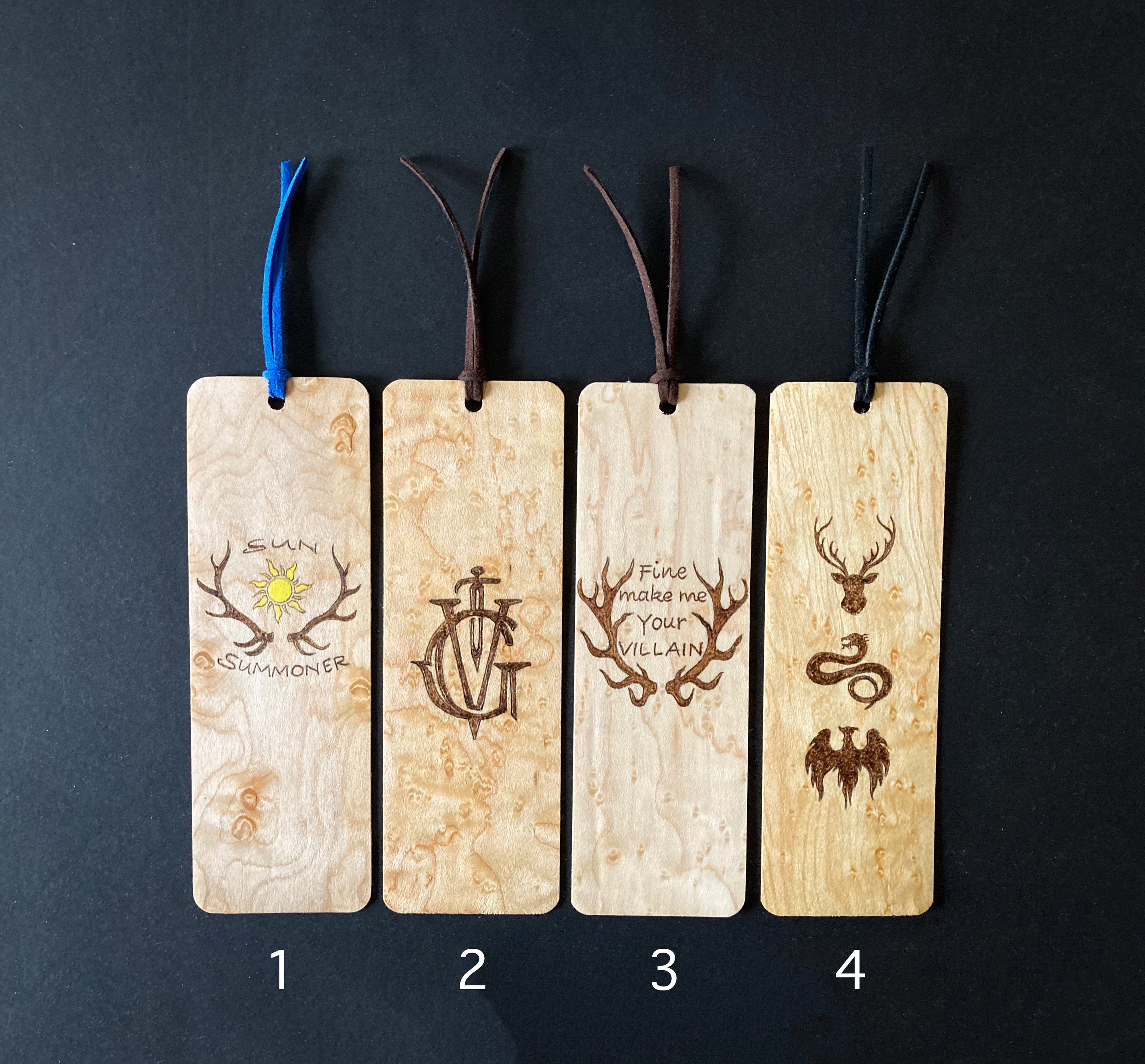 Shadow and Bone Bookmarks Handmade Wood Bookmark | Etsy