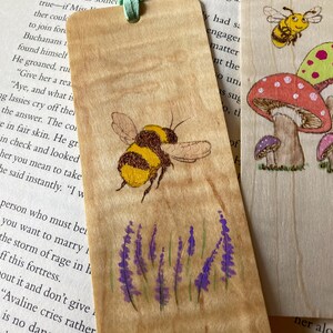 Bumble Bee Bookmarks Handmade Wood Bookmark Cute Bumble Bee Cottage ...