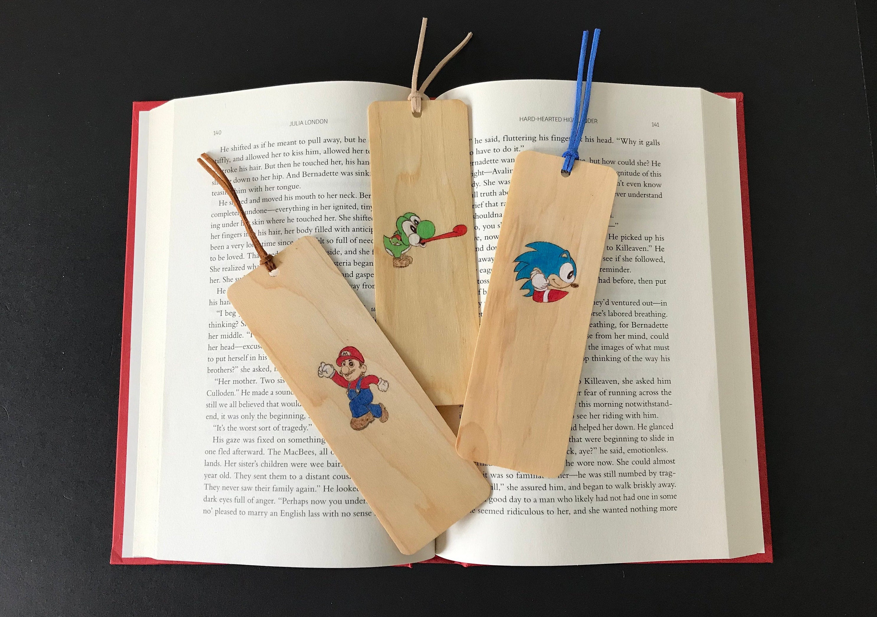 Classic Video Game Bookmarks Handmade Burned Wood Bookmark - Etsy