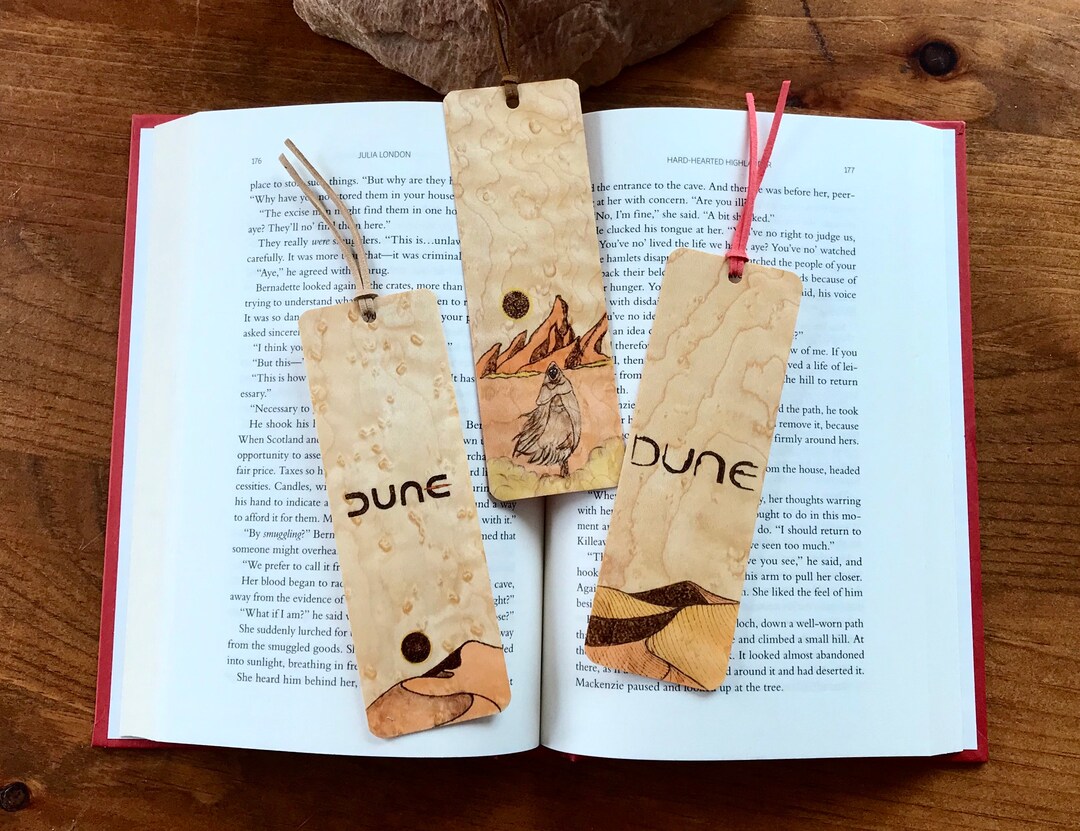 Dune Bookmarks | Handmade Wood Bookmark | Dune Books | Dune Movie ...