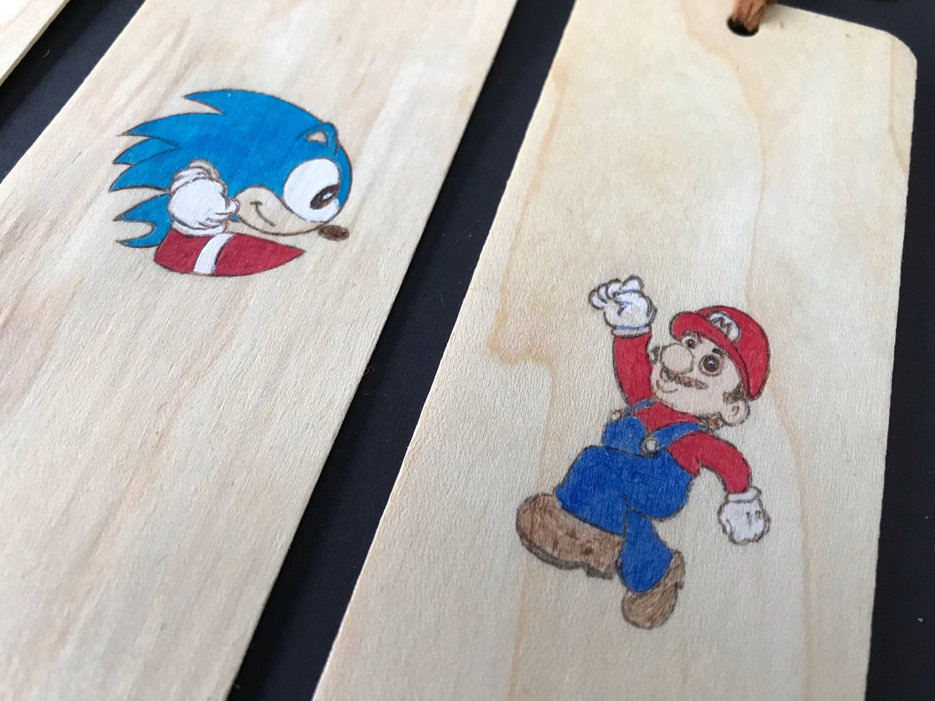 Classic Video Game Bookmarks Handmade Burned Wood Bookmark - Etsy