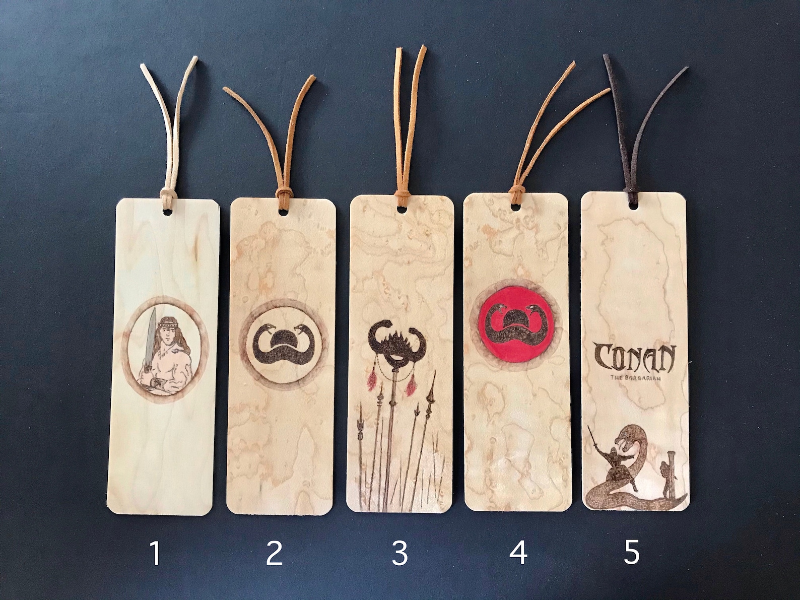 Conan the Barbarian Bookmarks Handmade Wood Bookmark Conan | Etsy