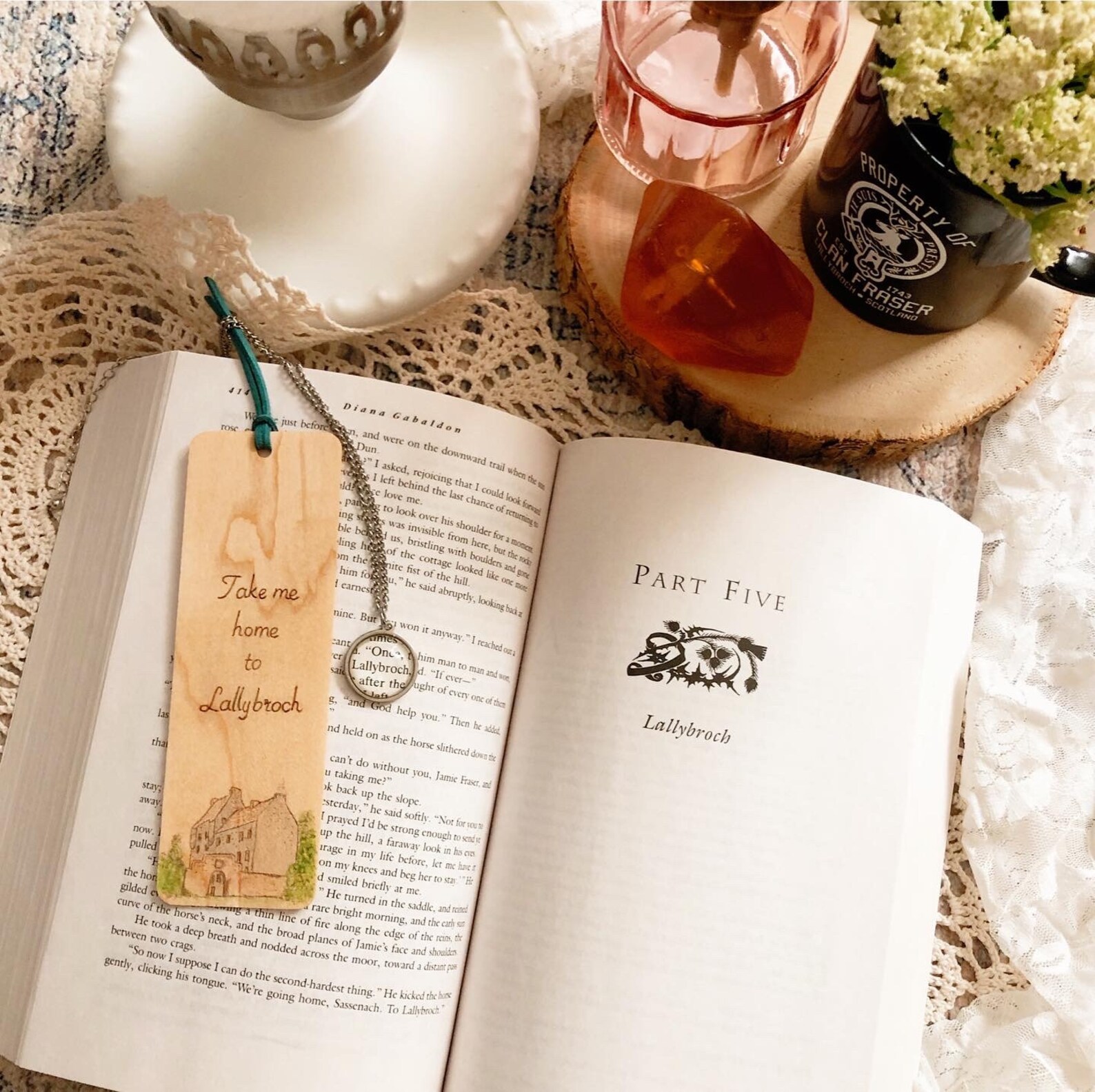 Outlander Bookmarks Handmade Wood Bookmark Outlander Art - Etsy