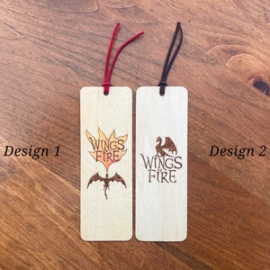 Wings of Fire Bookmark | Handmade Wood Bookmark | Wings of Fire Books ...