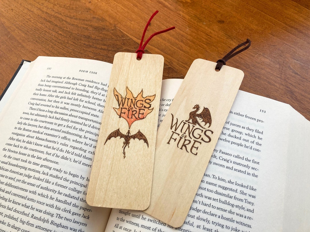 Wings of Fire Bookmark | Handmade Wood Bookmark | Wings of Fire Books ...