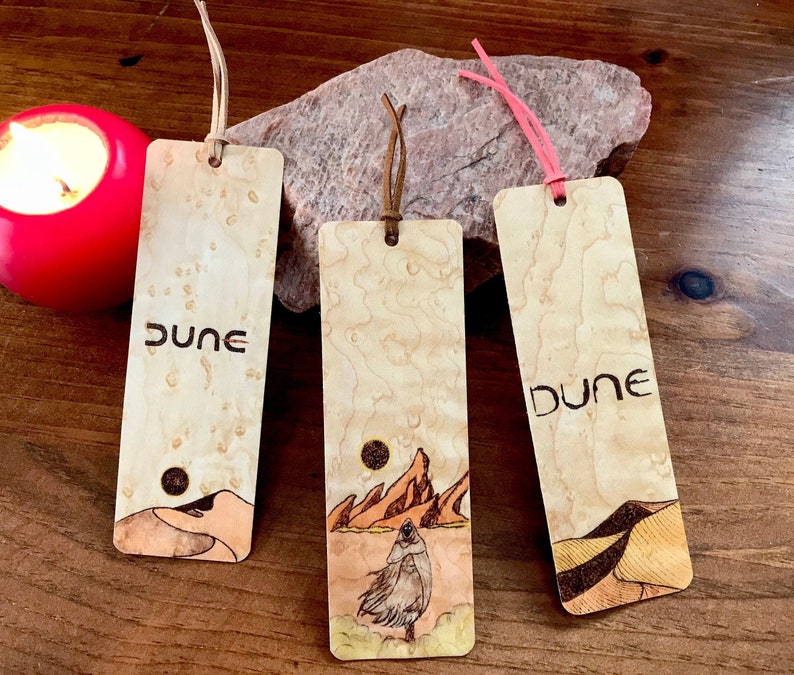 Dune Bookmarks Handmade Wood Bookmark Dune Books Dune - Etsy