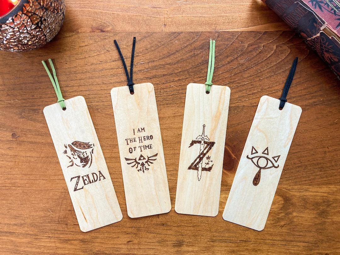 Legend of Zelda Bookmarks | Handmade Burnt Wood Bookmark | Breath of ...