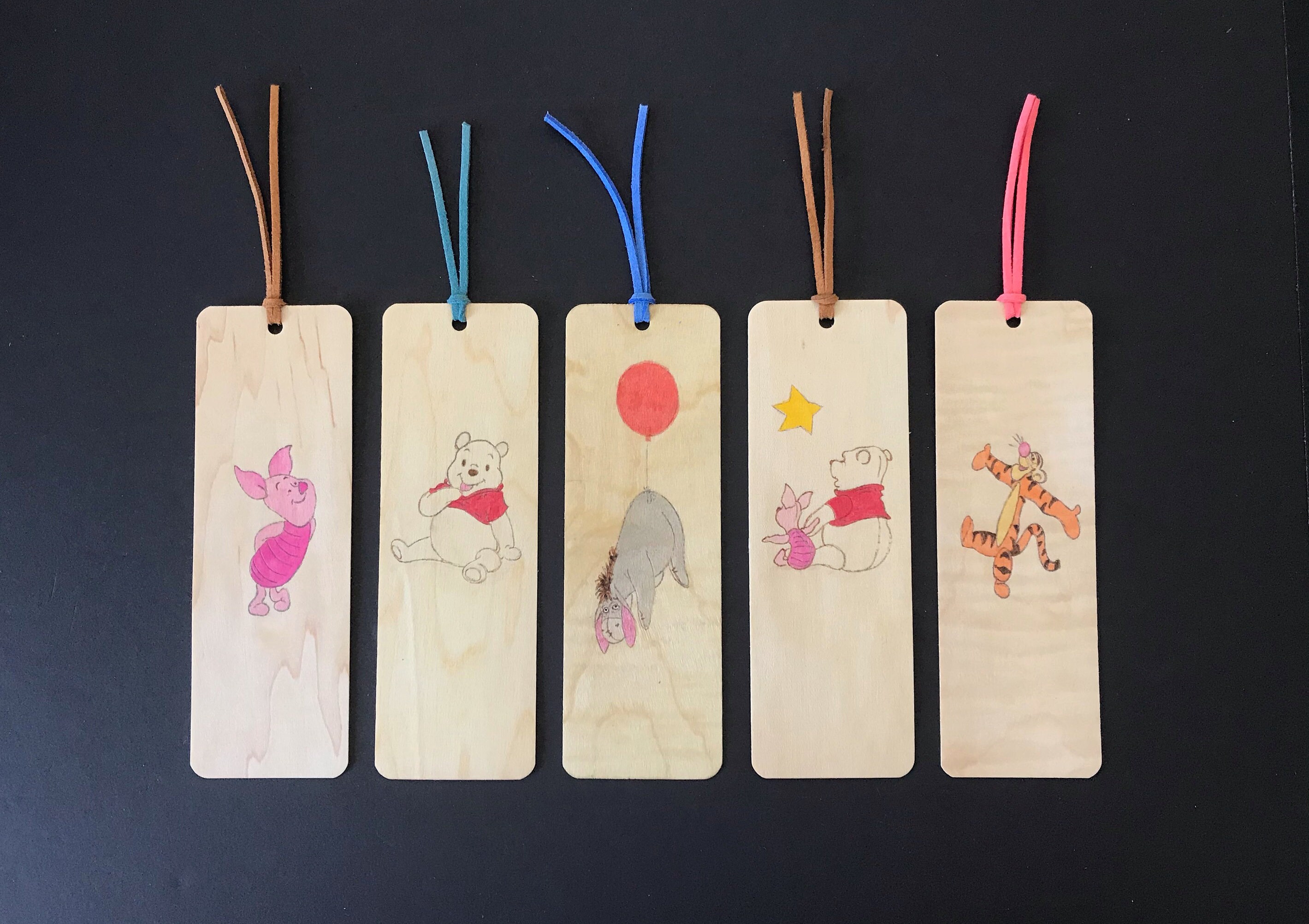 Winnie the Pooh Bookmarks Handmade Burned Wood Bookmark - Etsy Ireland