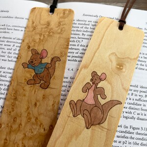 Winnie the Pooh Bookmark | Tigger | Roo | Kanga |handmade Burned Wood ...