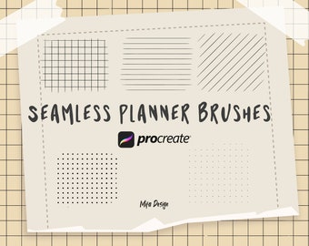 Procreate Paper Brushes Set Lined Grid Dotted Pack - Etsy