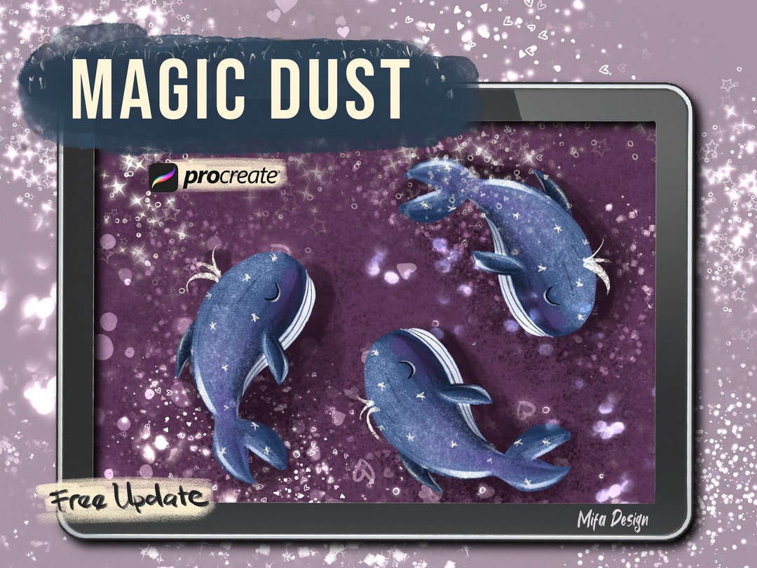 Procreate Magic Dust, Glitter Brushes for Procreate, Brush Set ...