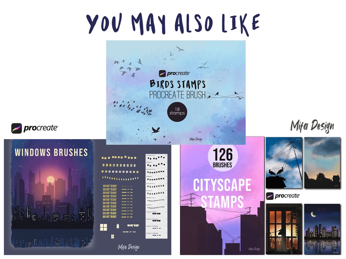 City Skyline Brushes Procreate Procreate Brushes City - Etsy