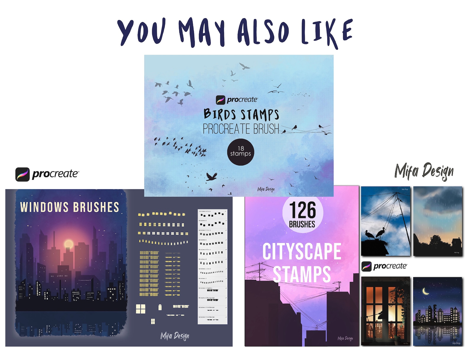 City Skyline Brushes Procreate Procreate Brushes City - Etsy