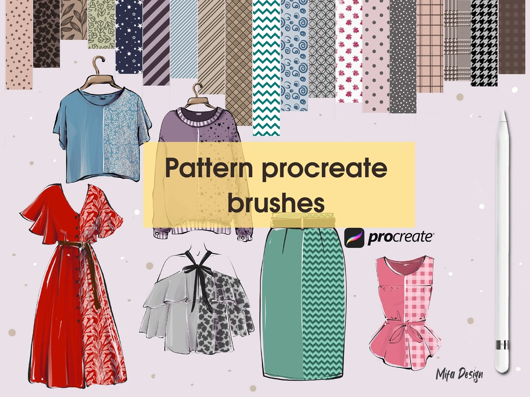 Texture Fabric Brushes Procreate, Seamless Brushes, Procreate Brushes ...