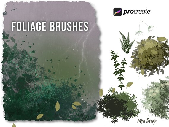 Procreate Foliage Brushes Flower Brush Procreate Leaves - Etsy