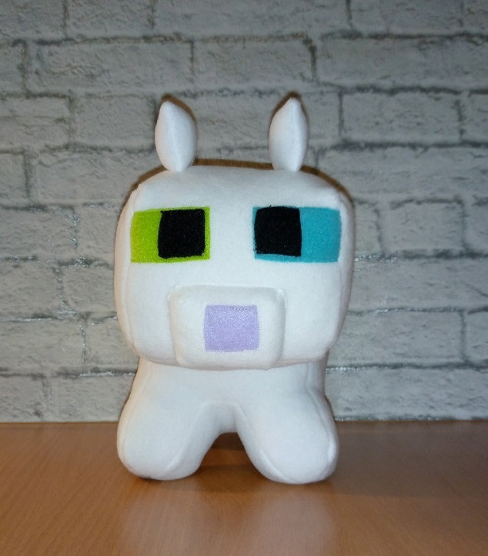 Minecraft Cat Plush Red Jellie Black White Stuffed Animal | Etsy