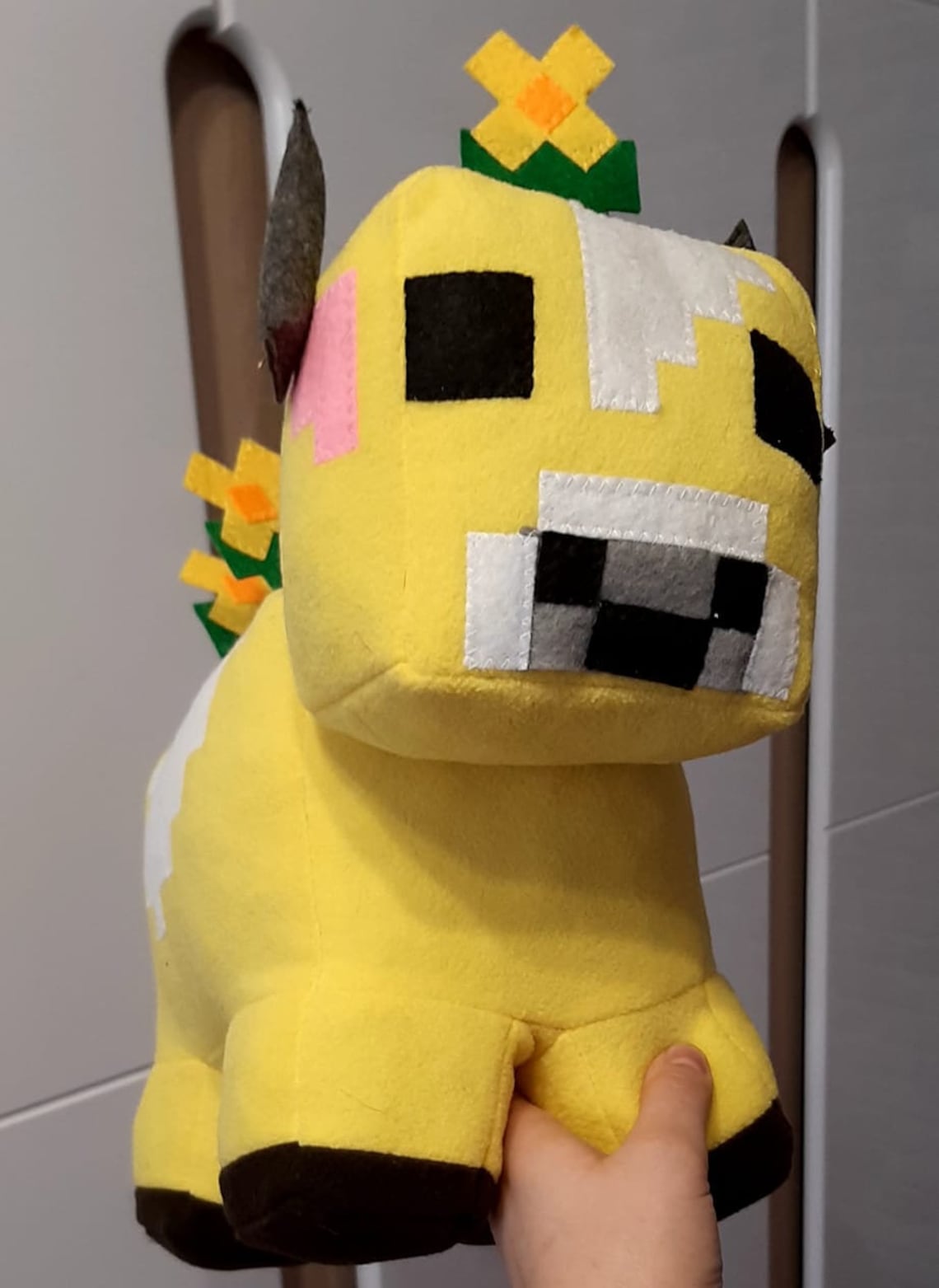 Moobloom Plush Minecraft gifts Game Soft toy Minecraft | Etsy