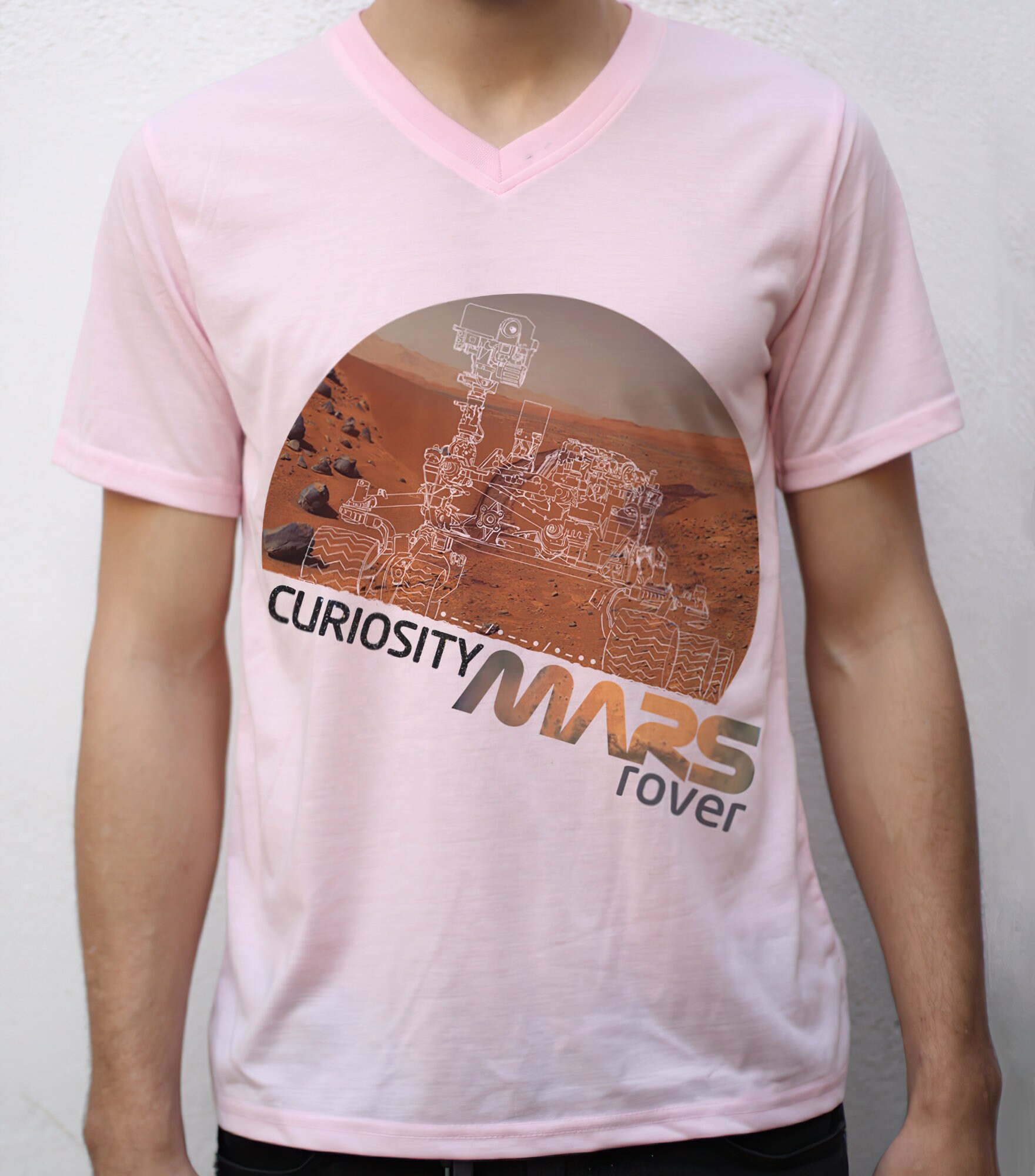 Curiosity T-shirt Mars Rover - Etsy UK
