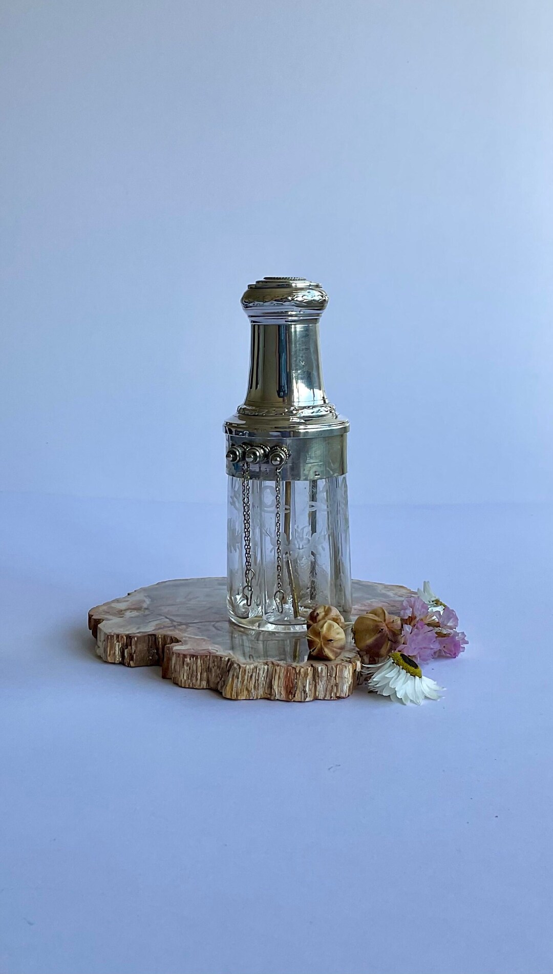 Antique Perfume Atomiser With Four Compartments, French Hallmark Silver ...