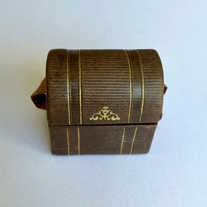 Two Antique Perfume Bottles in Leather Case, Victorian Novelty Treasure ...